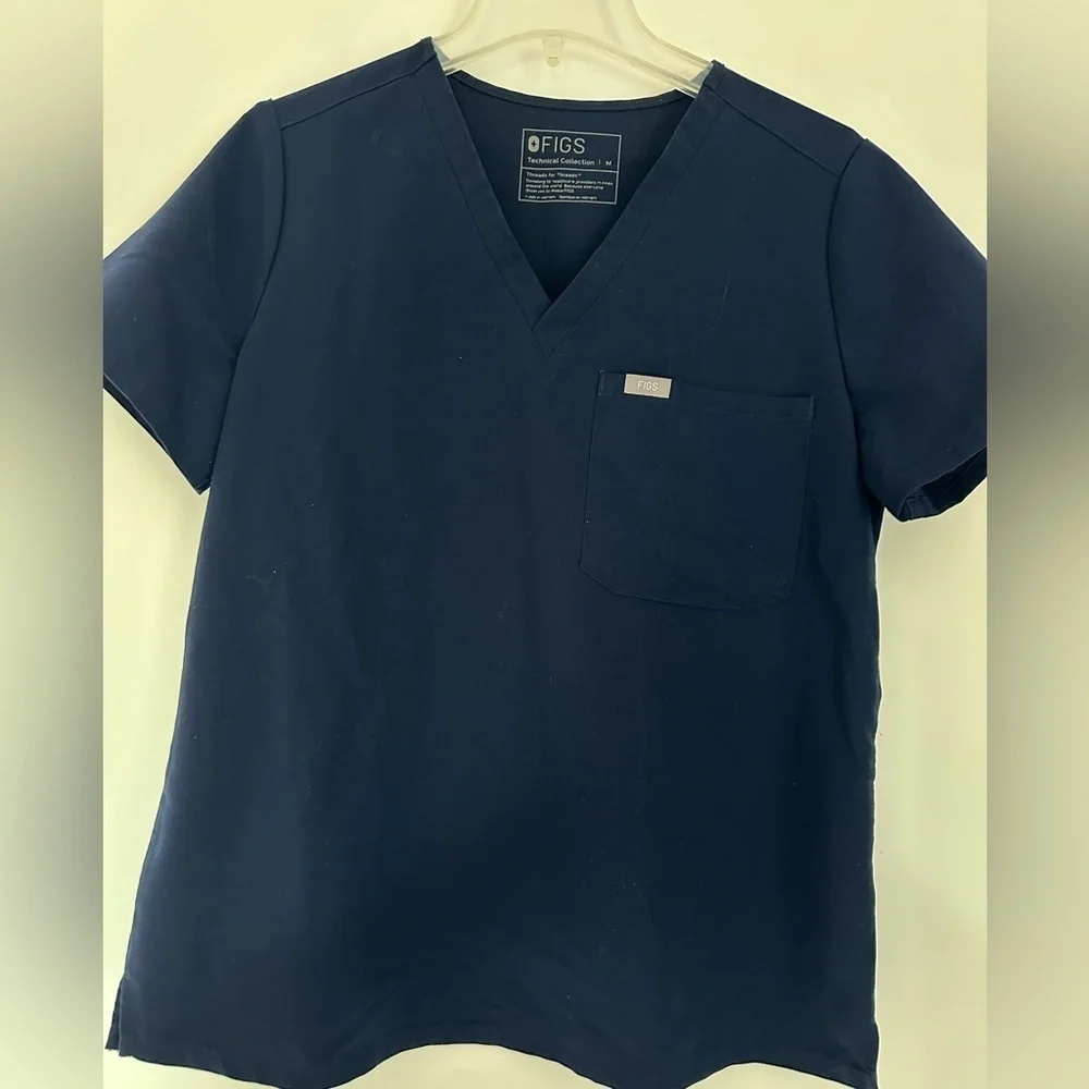 Figs | Tops | Figs Technical Collection Dark Blue Scrub Top | Poshmark